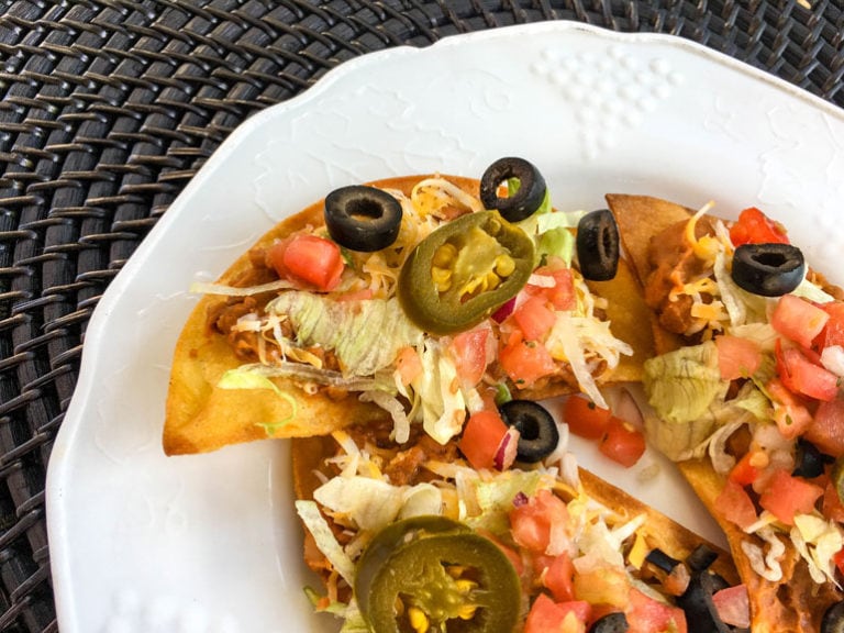 Crispy Bean and Chorizo Tostadas | FoodLove.com